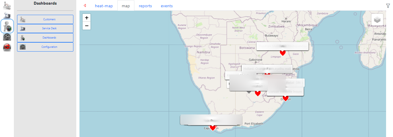 Service Desk Dashboard Map - PBS Software WIKI